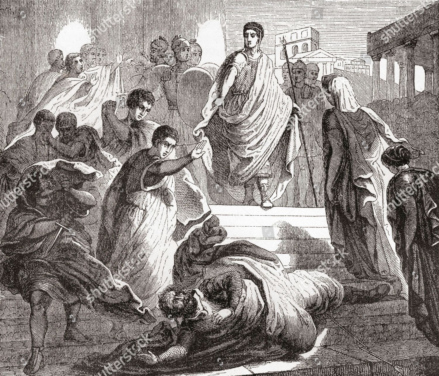 Murder Servius Tullius By His Soninlaw Editorial Stock Photo - Stock ...