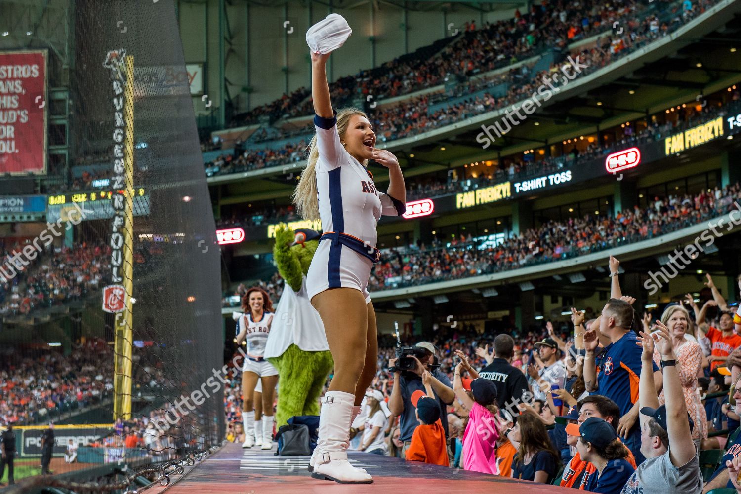 Astros Shooting Star Team Member Performs Editorial Stock Photo - Stock ...