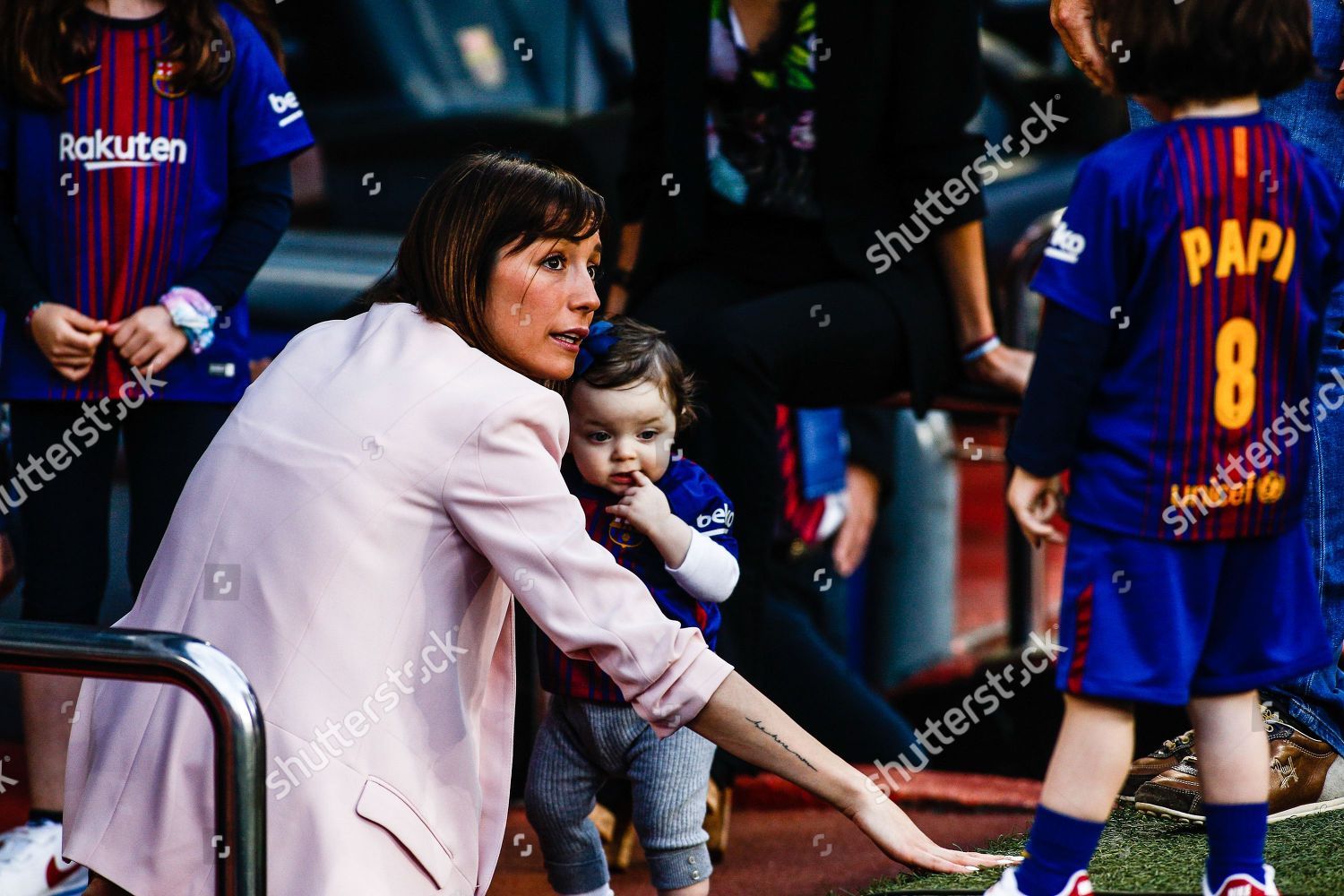 Iniesta Wife Andhis Daughters Editorial Stock Photo - Stock Image ...