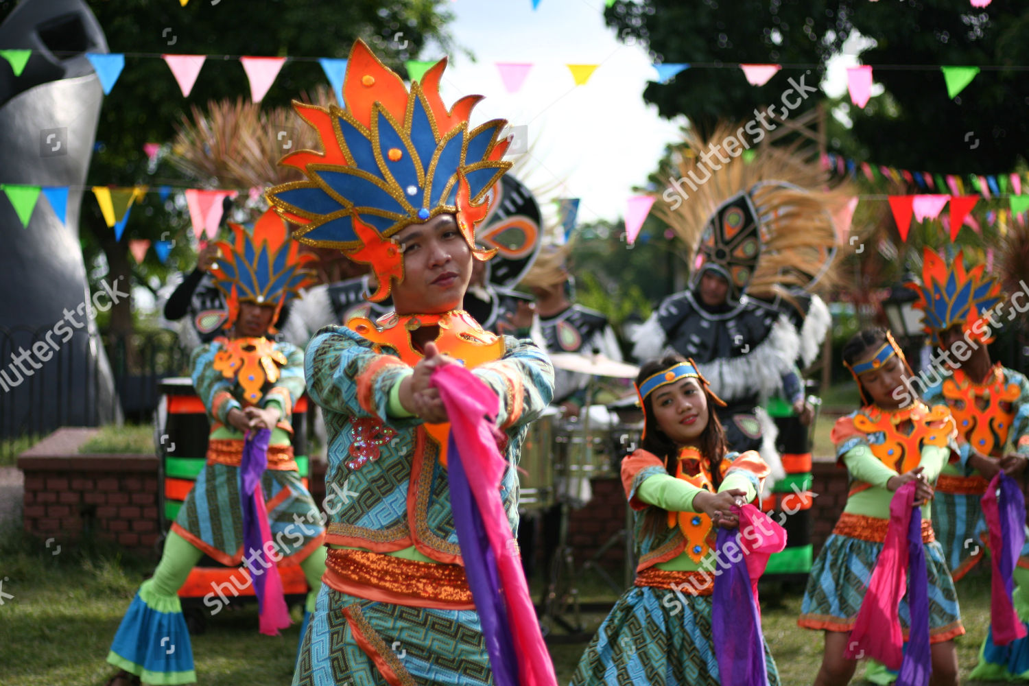 Dancers Perform Filipino Dances Wearing Native Editorial Stock Photo ...