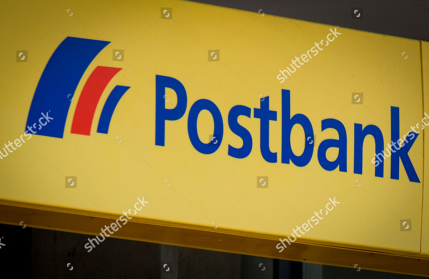 Logo German Postbank On Entrance Post Editorial Stock Photo - Stock ...