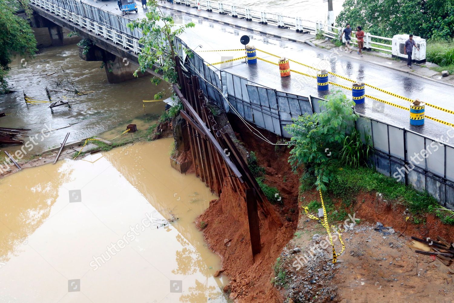 Bridge Serious Danger Sinking Due Soil Editorial Stock Photo - Stock ...