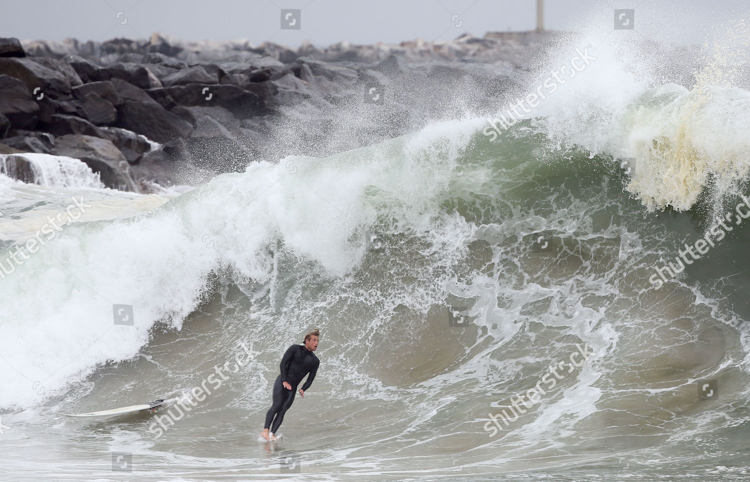 Surfer Loses His Board He Gets Editorial Stock Photo - Stock Image ...