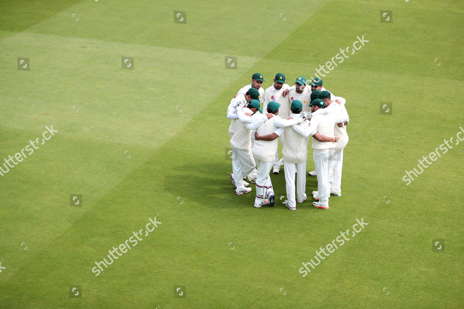 Pakistan Team Huddle Together Before Start Editorial Stock Photo ...