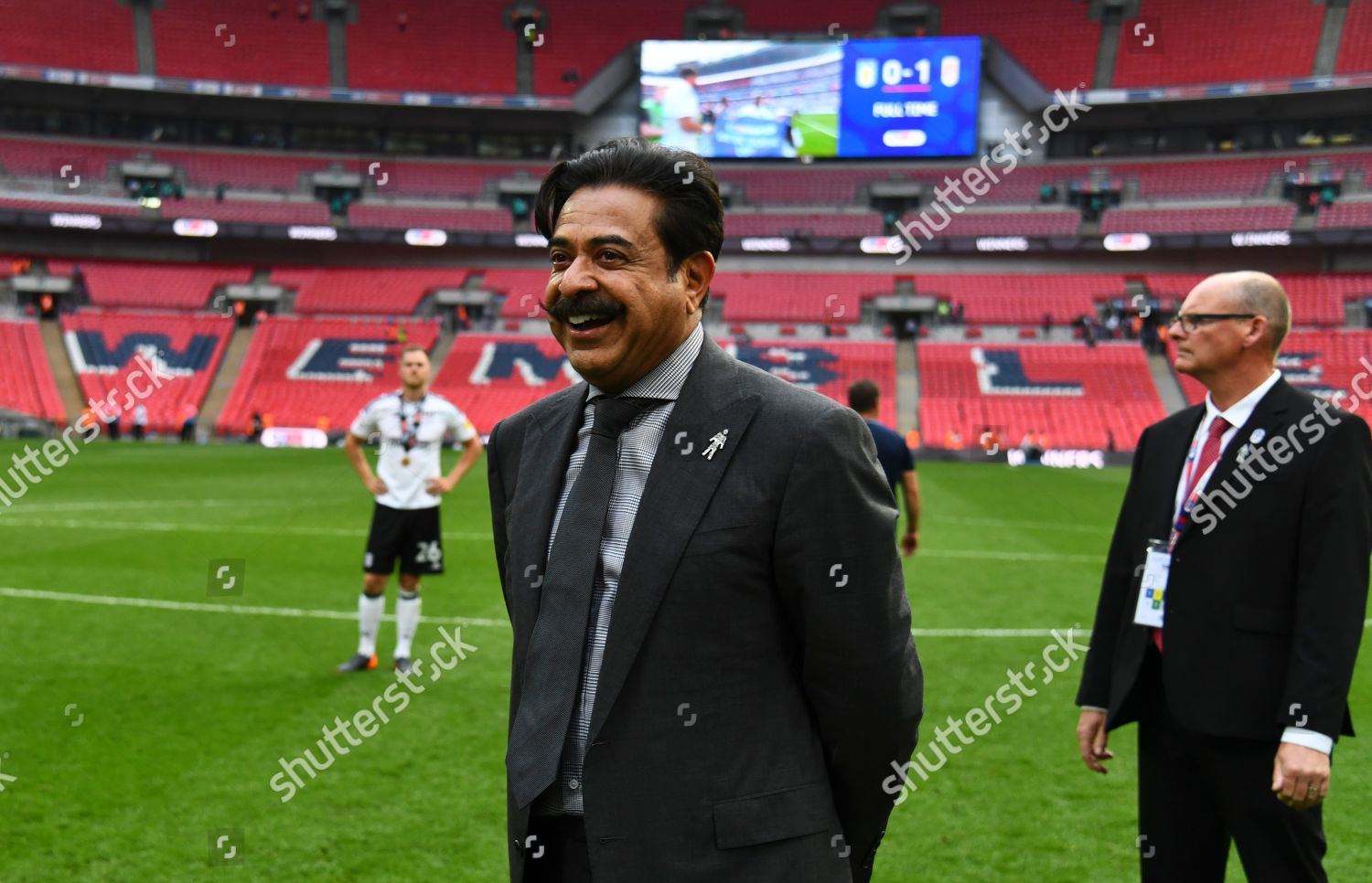 Fulham Owner Shahid Khan On Pitch Editorial Stock Photo - Stock Image ...