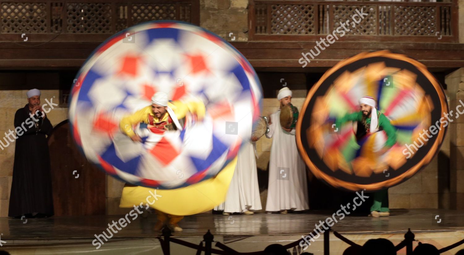 Egyptian Dancers Spinning Tanoura Skirt During Editorial Stock Photo ...