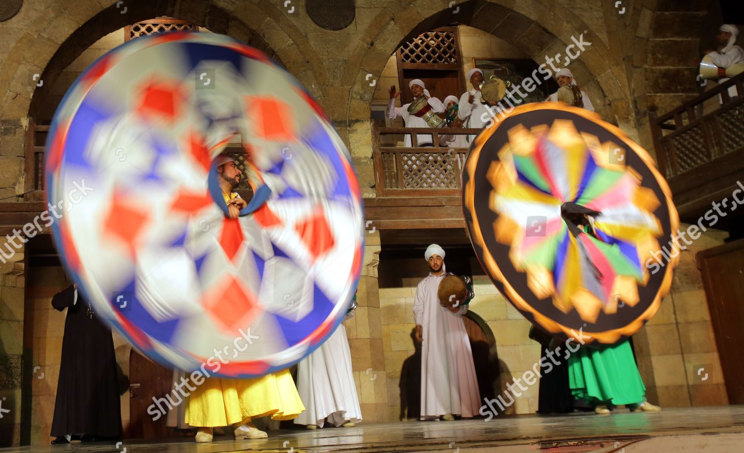 Egyptian Dancers Spinning Tanoura Skirt During Editorial Stock Photo ...
