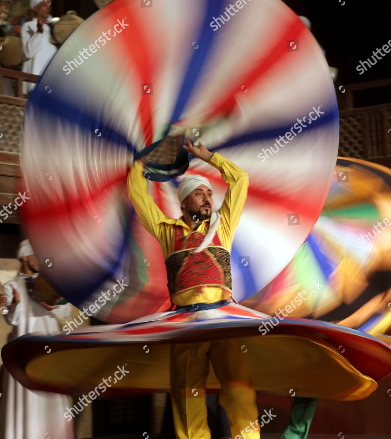 Egyptian Dancers Spinning Tanoura Skirt During Editorial Stock Photo ...
