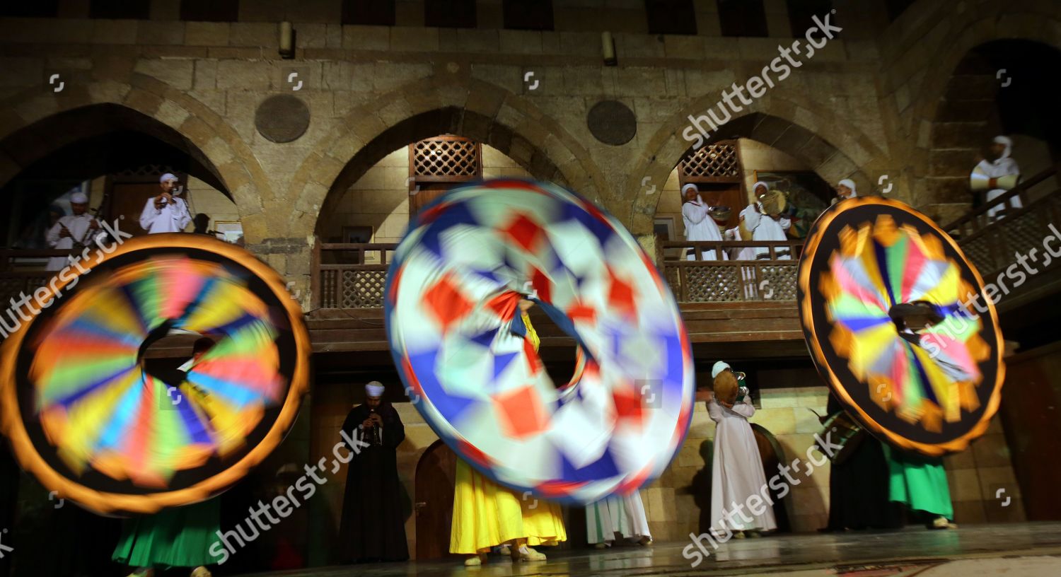 Egyptian Dancers Spinning Tanoura Skirt During Editorial Stock Photo ...