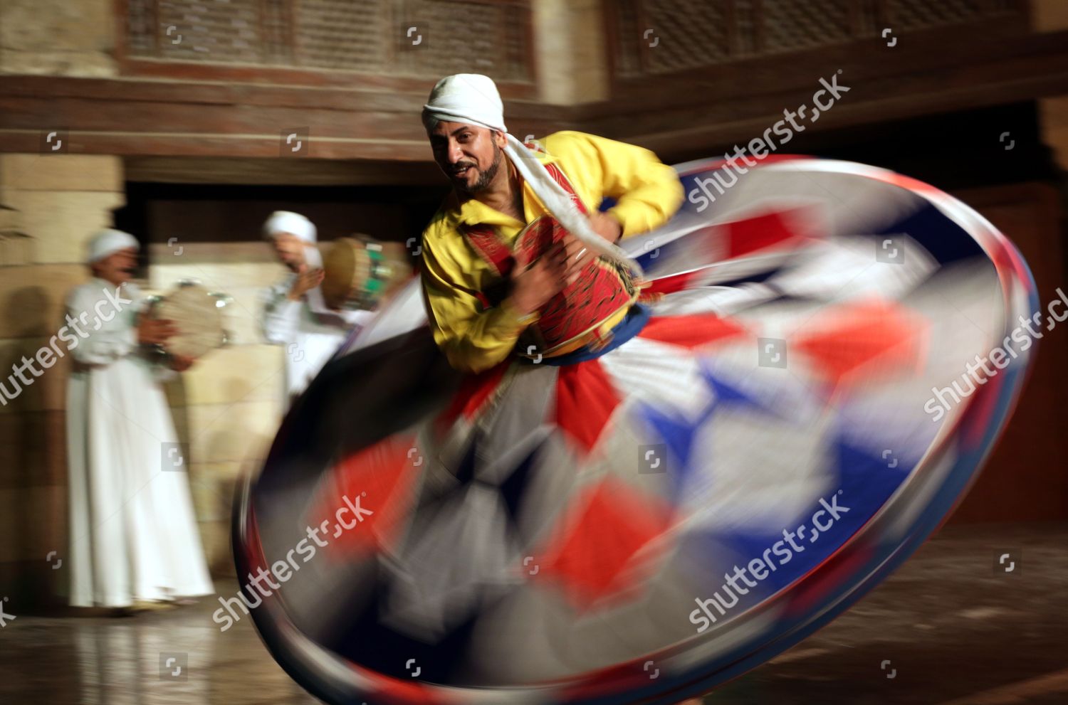 Egyptian Dancers Spinning Tanoura Skirt During Editorial Stock Photo ...