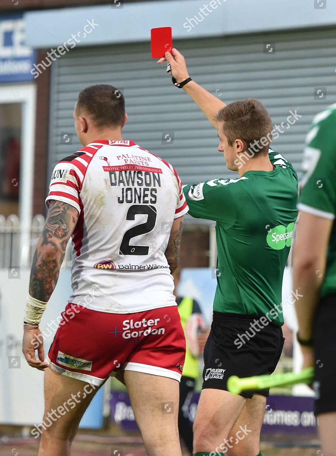 Referee Chris Kendall Sends Off Matty Editorial Stock Photo - Stock ...