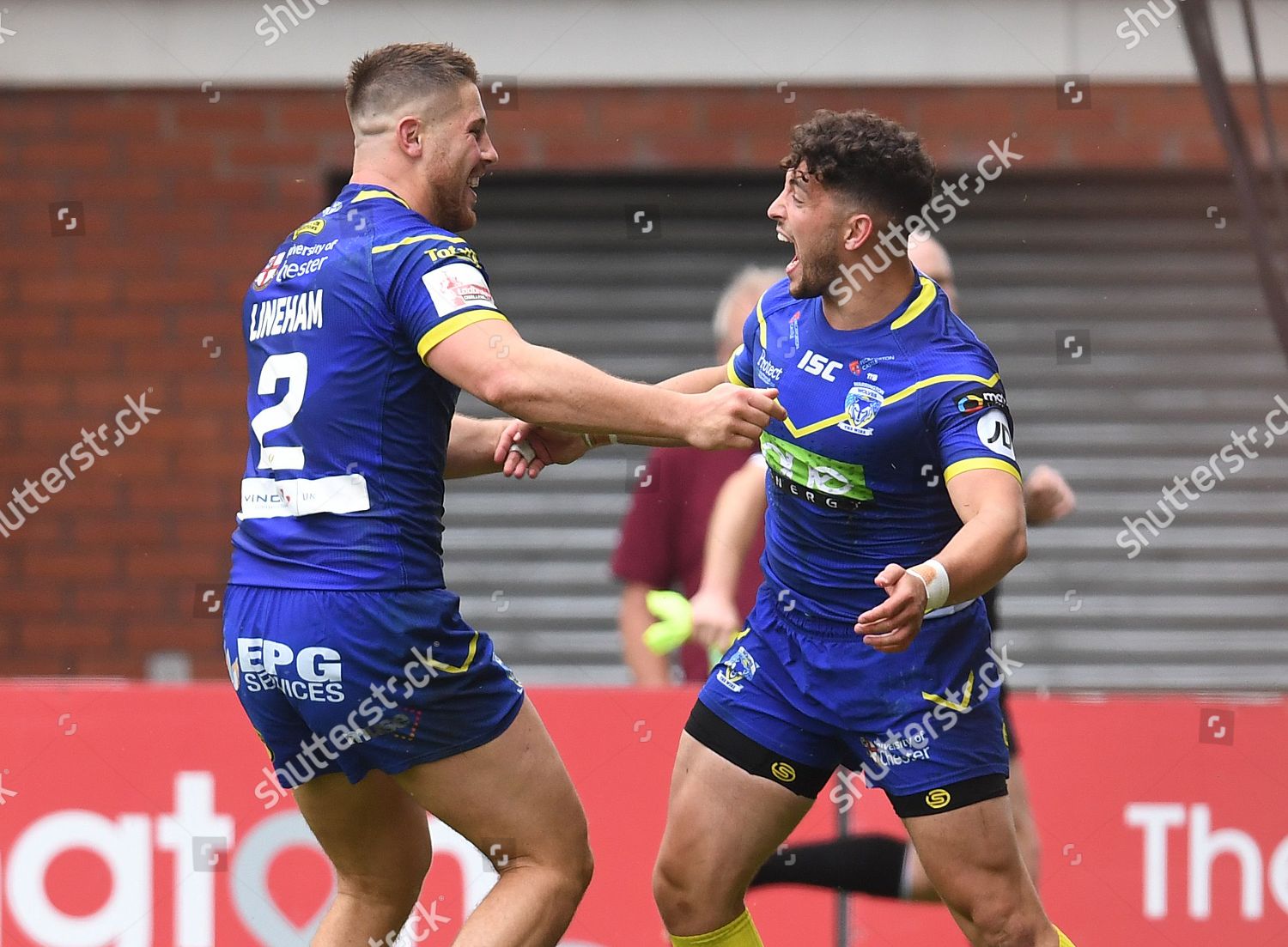 Declan Patton Warrington Wolves Celebrates Tom Editorial Stock Photo ...