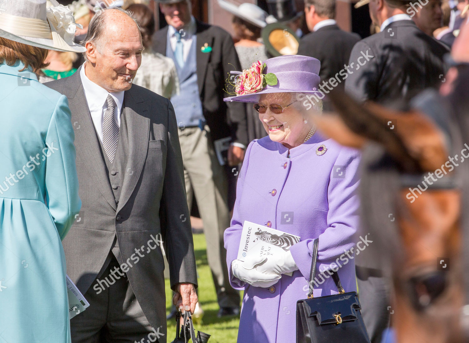 Queen Elizabeth Ii Aga Khan Editorial Stock Photo - Stock Image ...