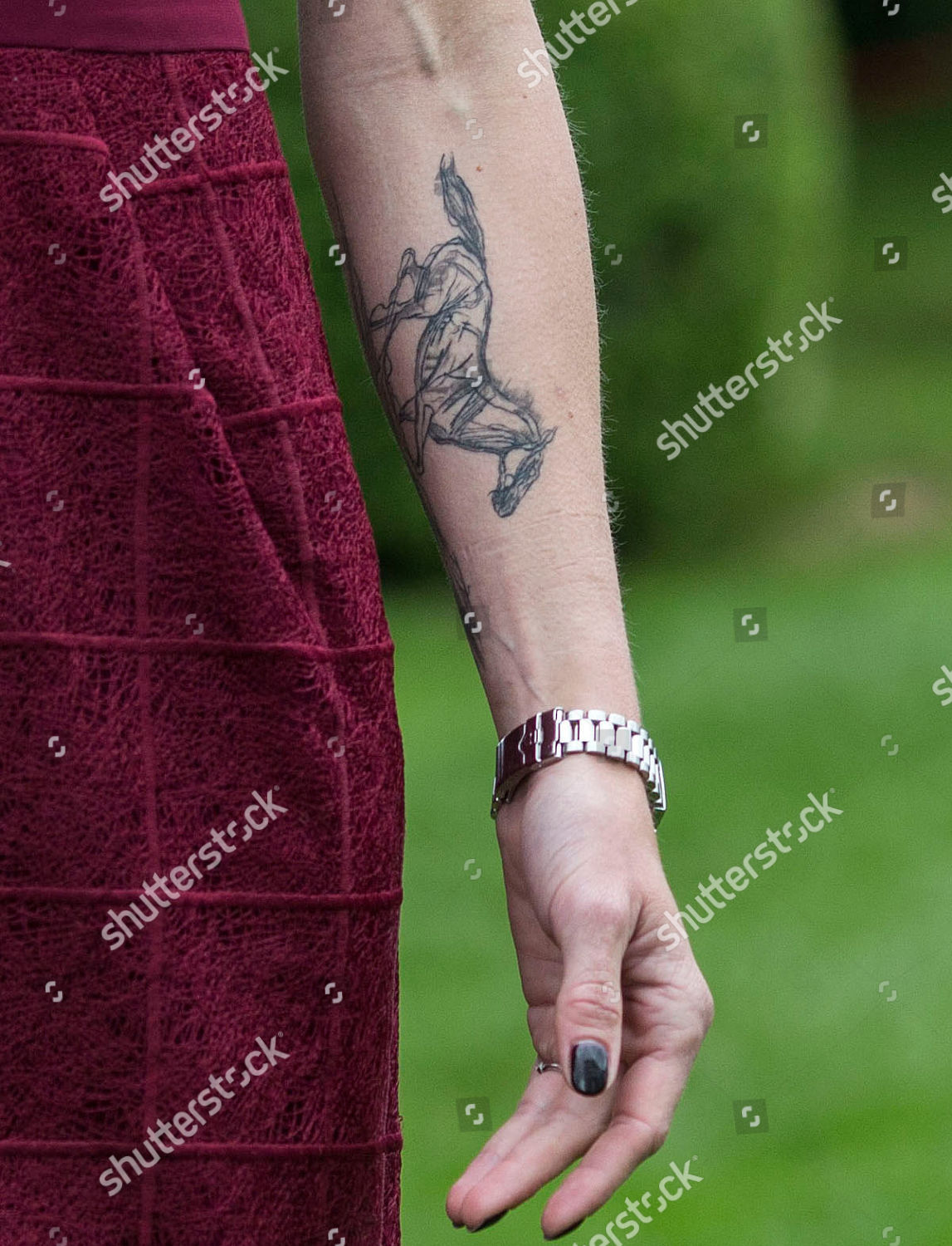 Victoria Pendleton Displays Her Tattoos She Editorial Stock Photo ...