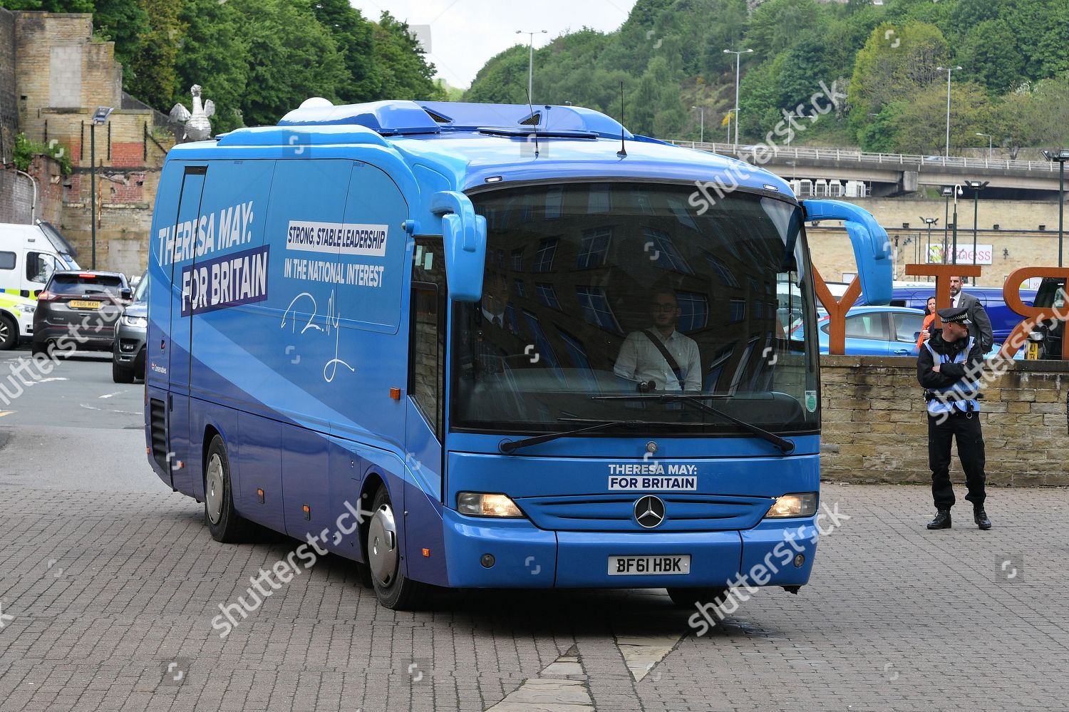 Tory Battle Bus Pm Theresa May Editorial Stock Photo - Stock Image ...