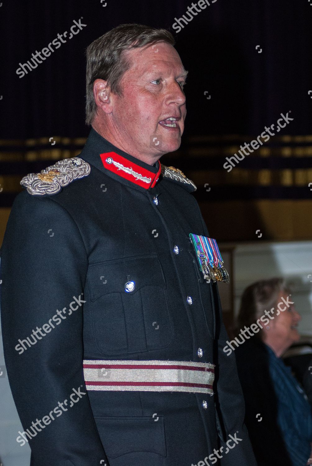 Lordlieutenant Ltcol Retd Johnny Stewart Delivering Editorial Stock ...