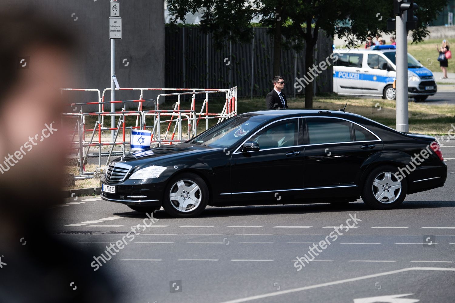 Car Carrying Israeli Prime Minister Benjamin Editorial Stock Photo ...