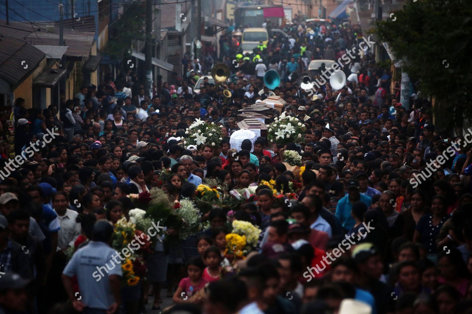 Hundreds People March Coffins Seven Victims Editorial Stock Photo ...