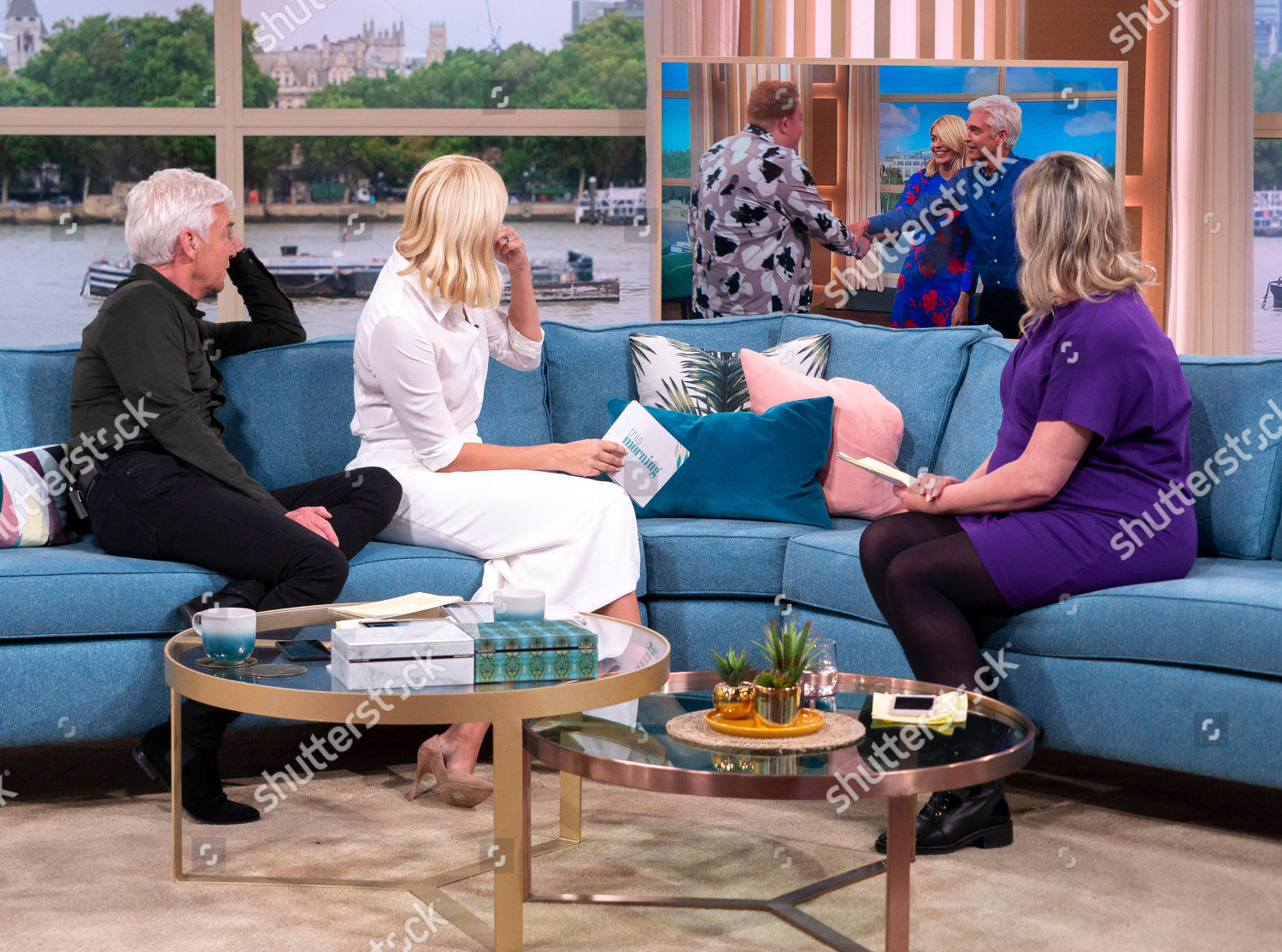 Phillip Schofield Holly Willoughby Sharon Marshall Editorial Stock ...