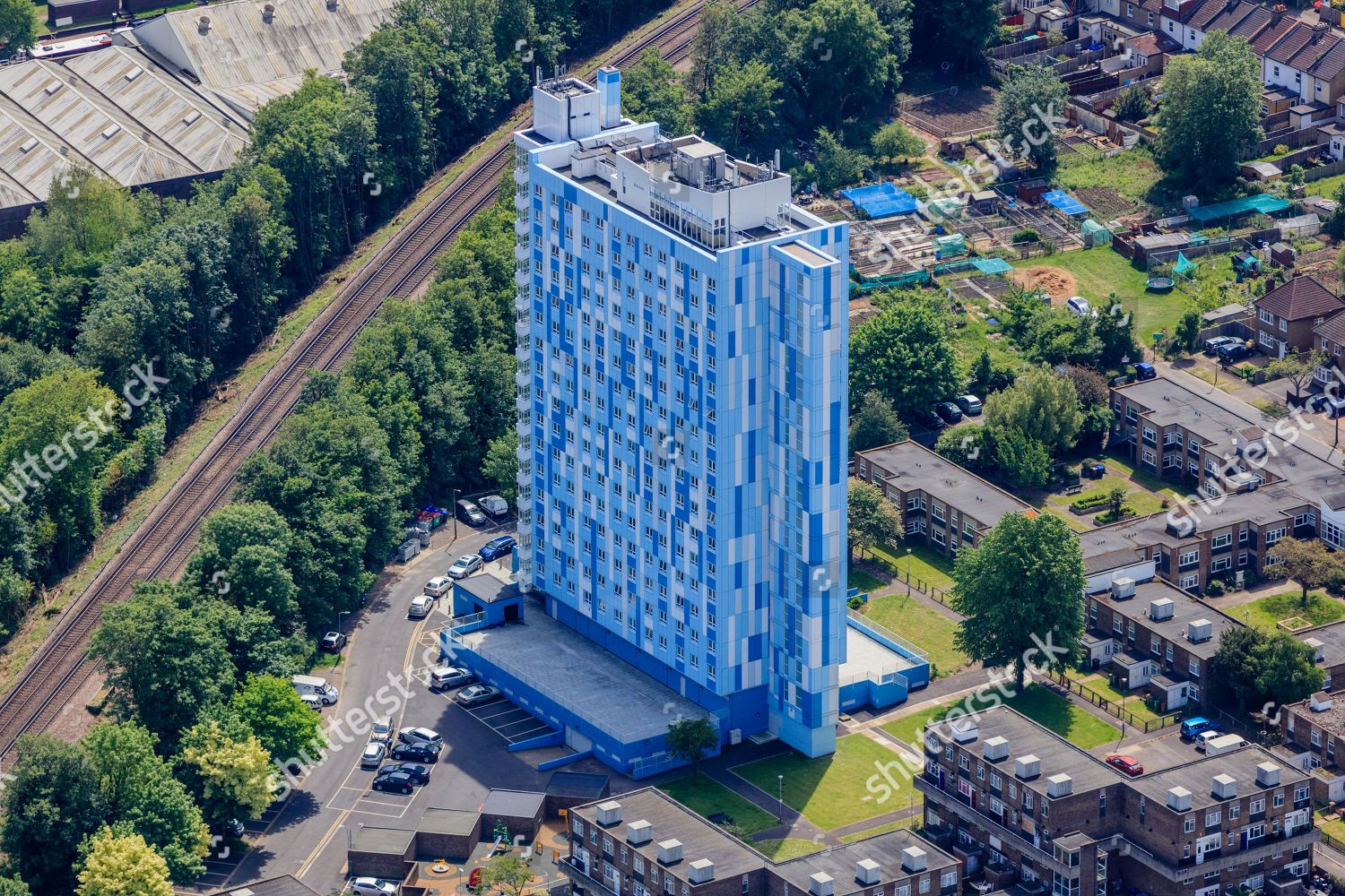 Chaucer House Apartment Block Sutton Surrey Editorial Stock Photo ...