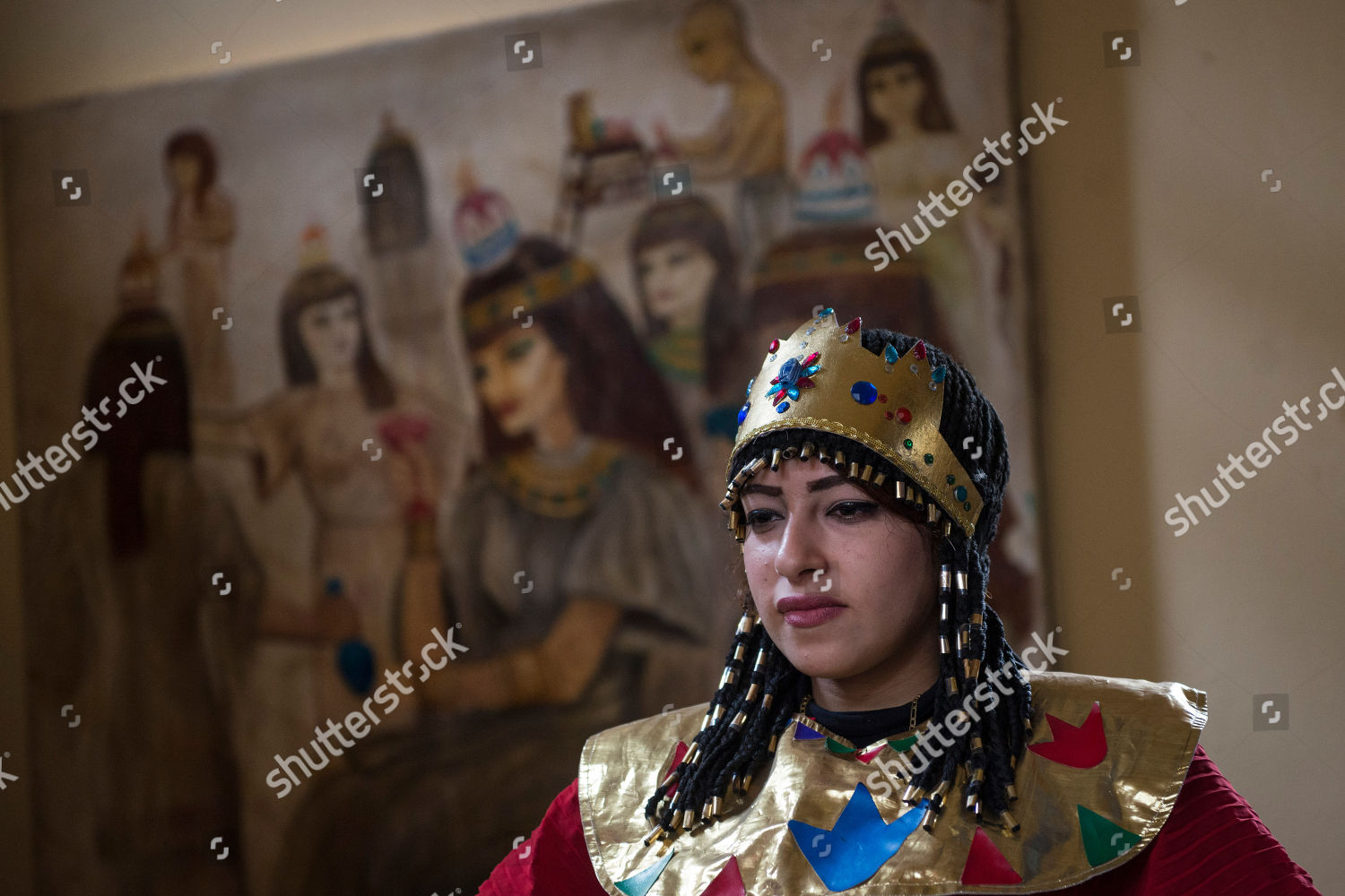Actress Dressed Pharaonic Costumes Perform Front Editorial Stock Photo ...