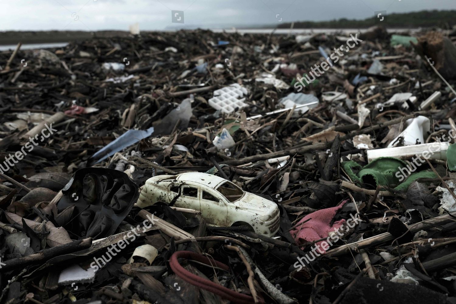 View Accumulated Garbage Playa Azul Where Editorial Stock Photo - Stock ...