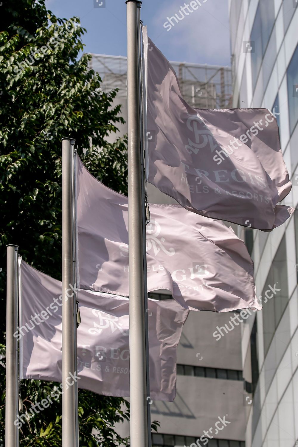 Flags Depicting St Regis Hotel Logo Editorial Stock Photo - Stock Image ...
