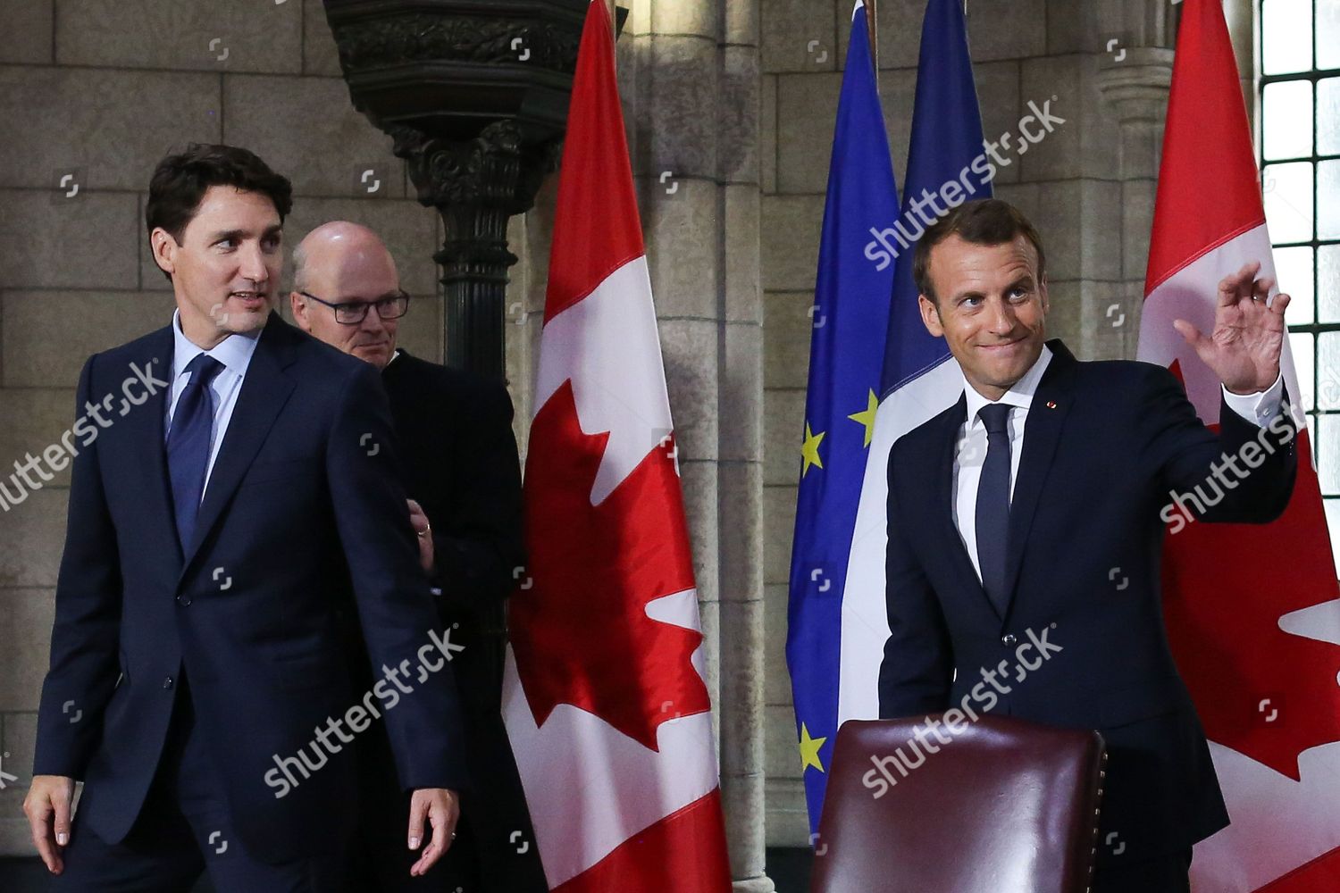Justin Trudeau Emmanuel Macron Editorial Stock Photo - Stock Image ...