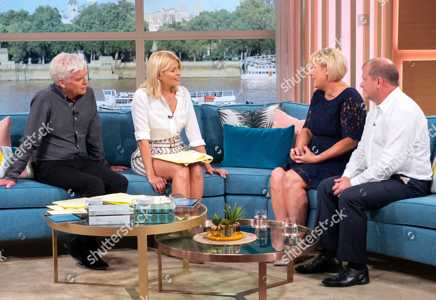 Phillip Schofield Holly Willoughby Paula Hudgell Editorial Stock Photo ...