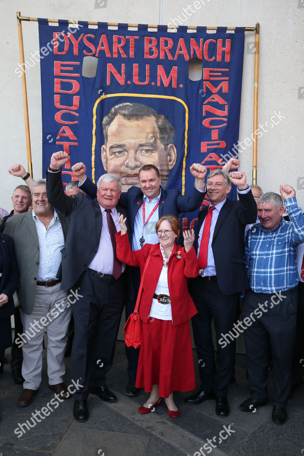 Miners Protest Outside Scottish Parliament Neil Editorial Stock Photo ...