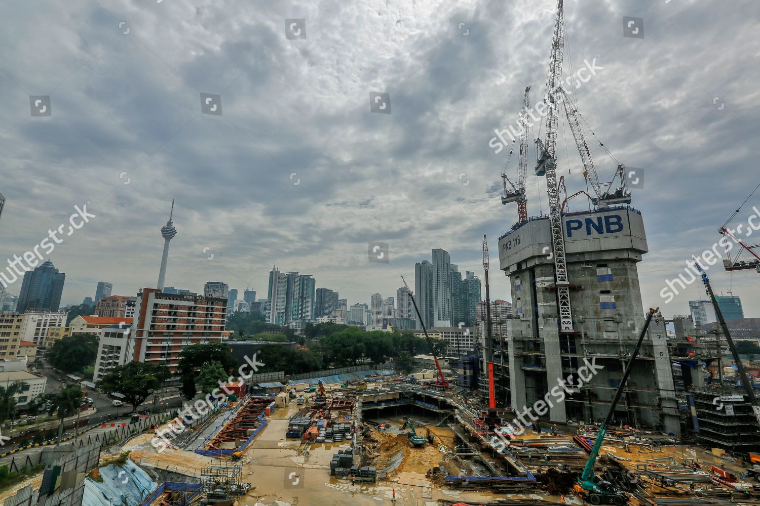 Under Construction Pnb 118 Building Kuala Editorial Stock Photo - Stock ...