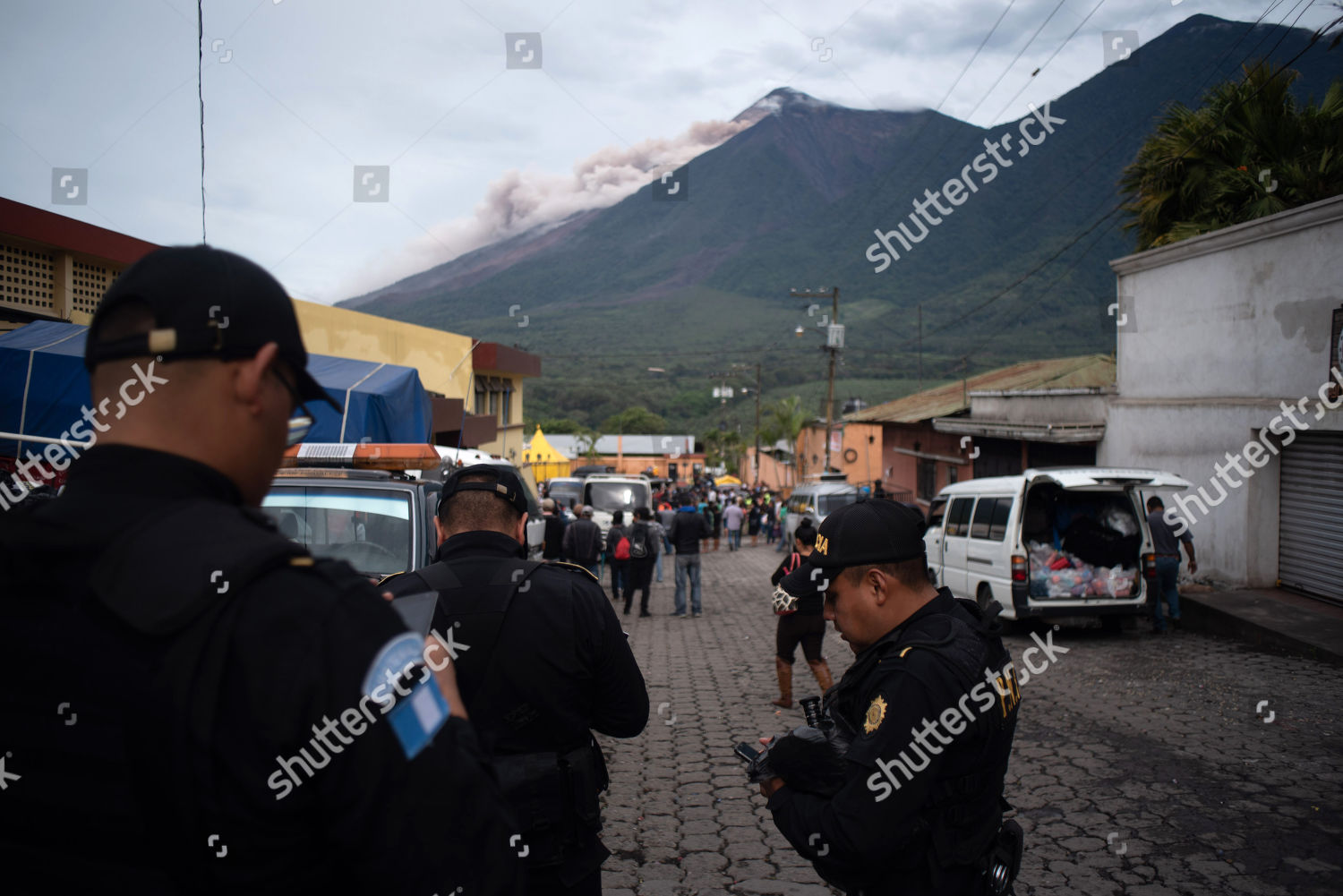 Members Guatemalan National Civil Police Watch Editorial Stock Photo ...