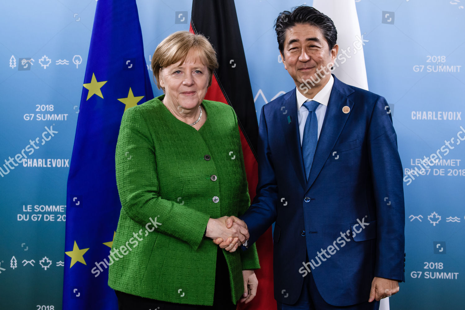 Angela Merkel Shinzo Abe Editorial Stock Photo - Stock Image | Shutterstock