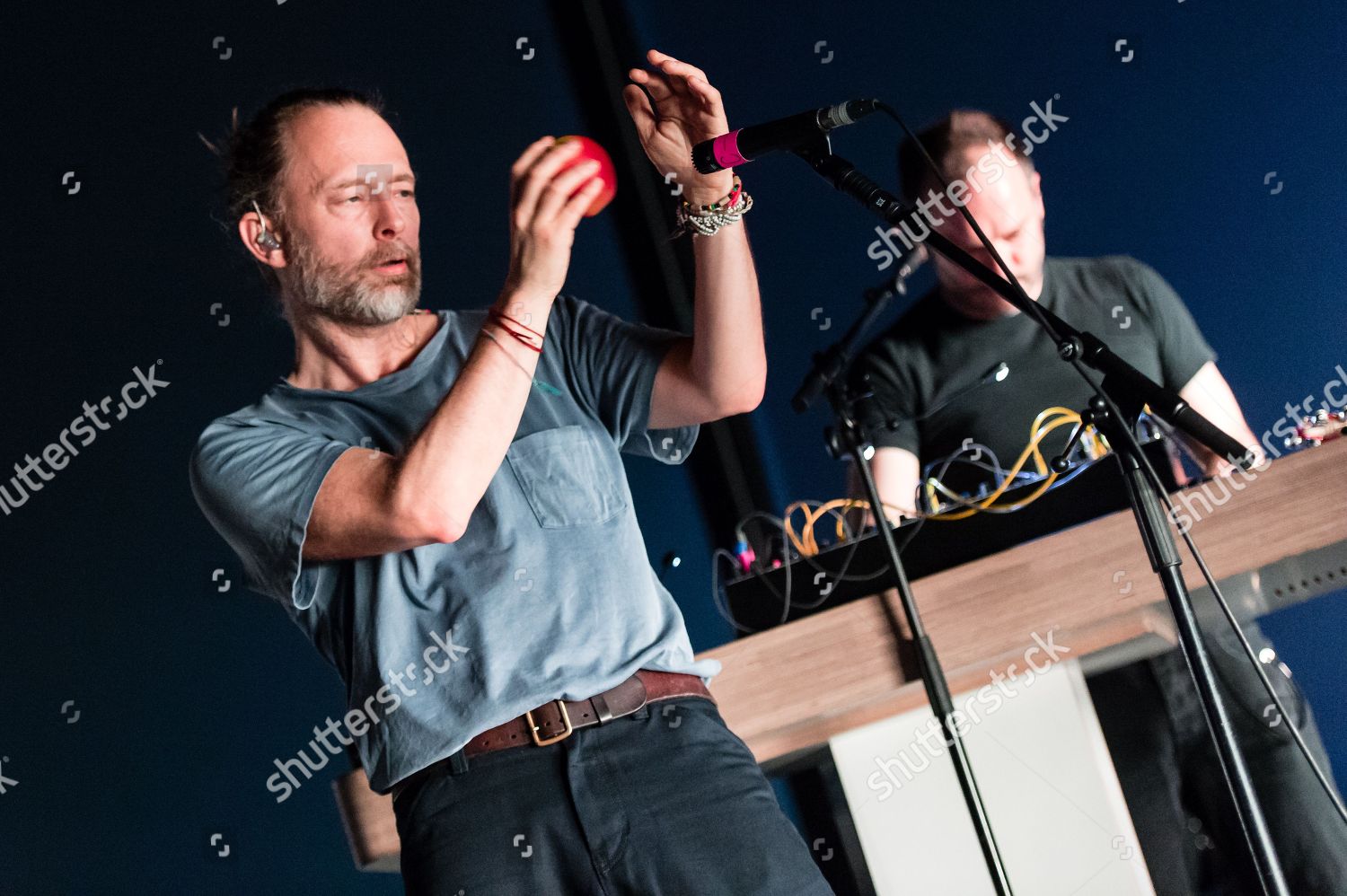 Thom Yorke Performing Solo His Performance Editorial Stock Photo ...
