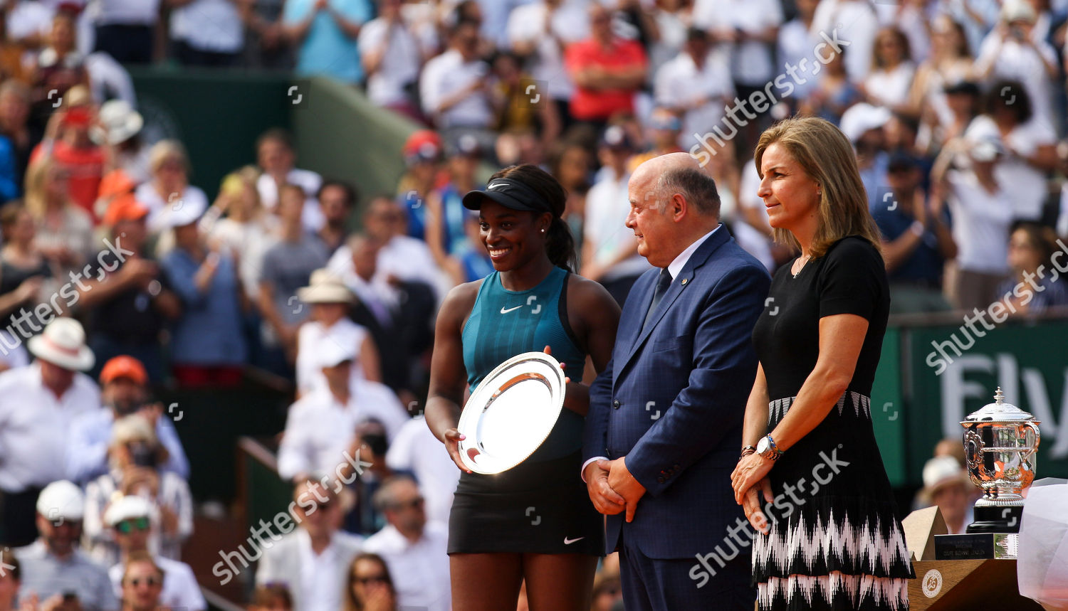 Sloane Stephens Usa Presented Runners Shield Editorial Stock Photo ...