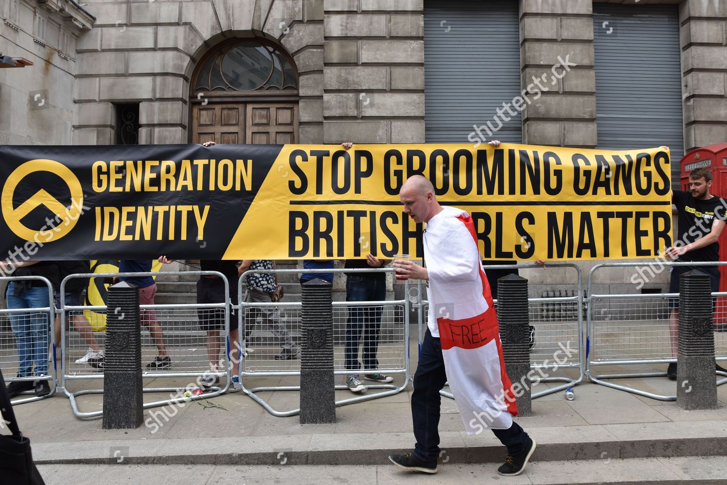 Generation Identity Attending Event Supporters Tommy Editorial Stock ...
