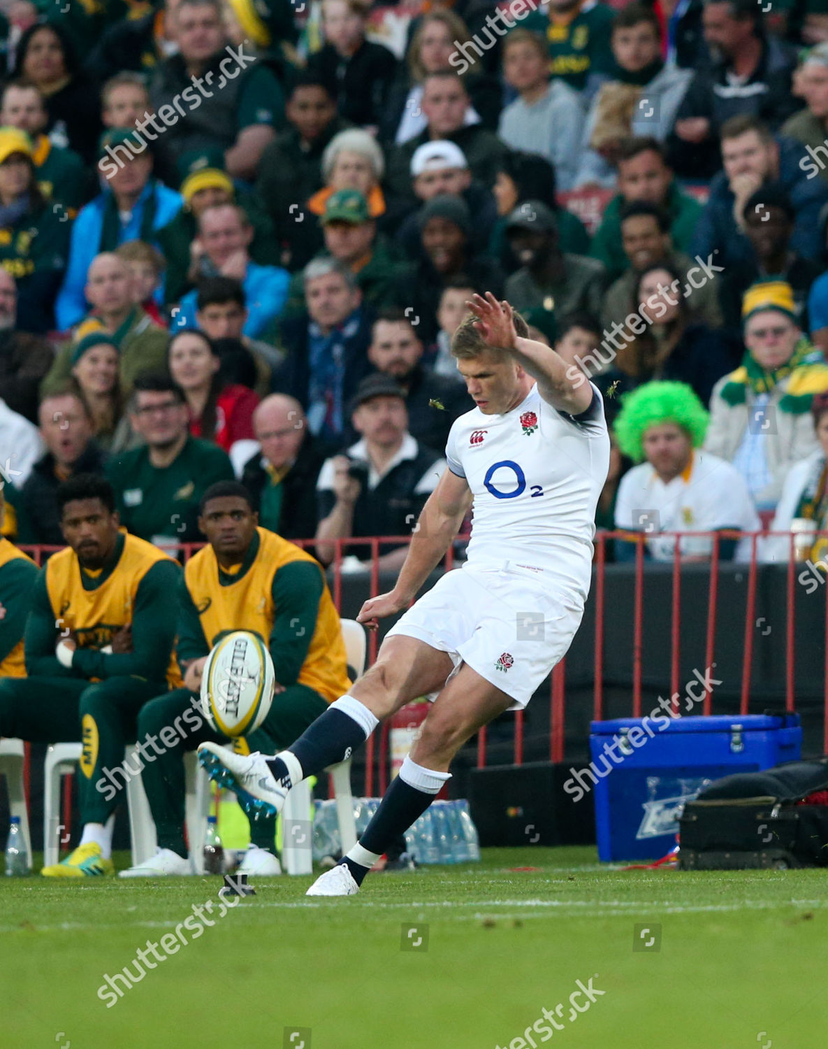 Owen Farrell Captain England Kicking Conversion Editorial Stock Photo ...