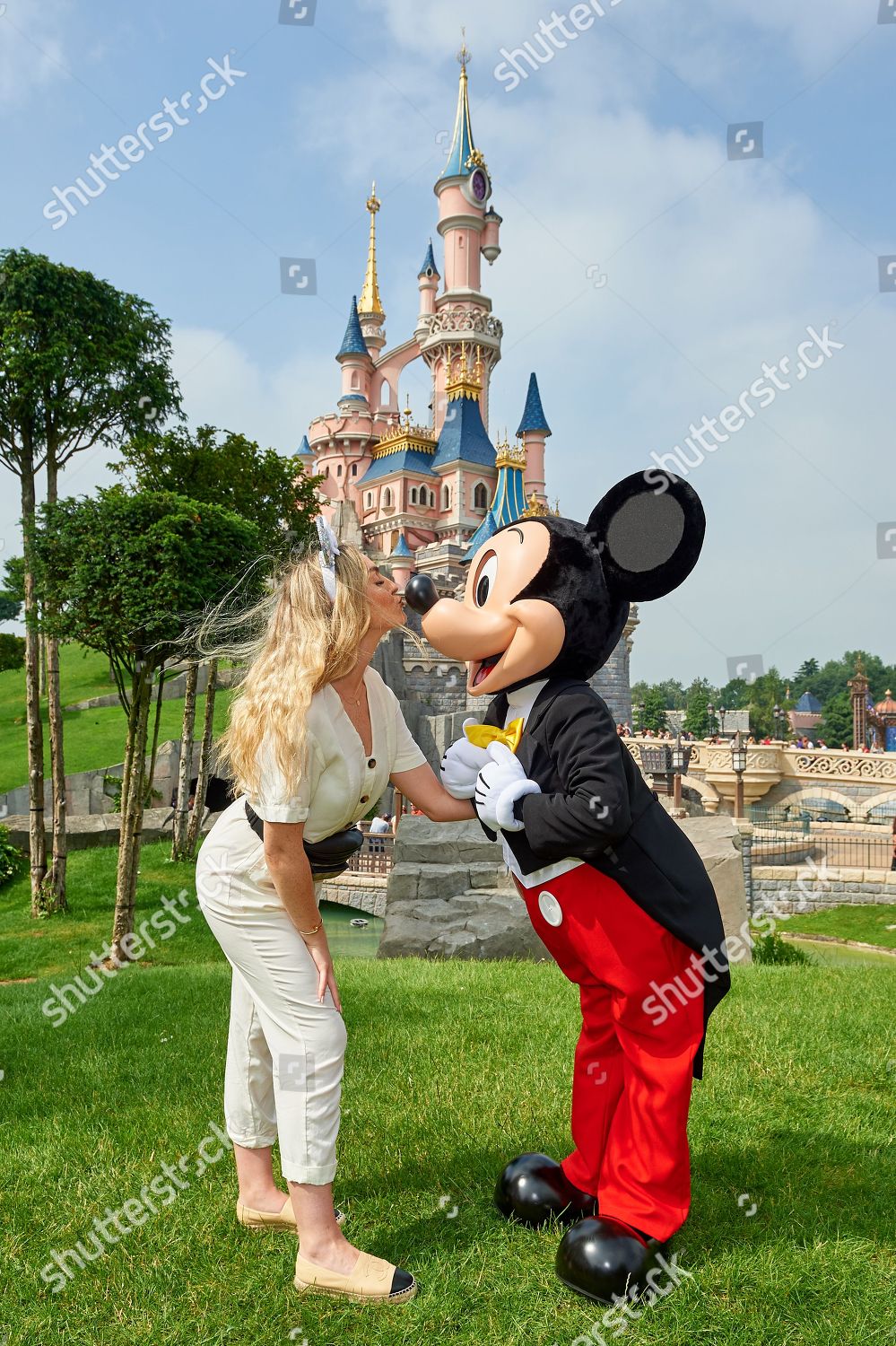 Perrie Edwards Meets Mickey Mouse During Editorial Stock Photo - Stock ...