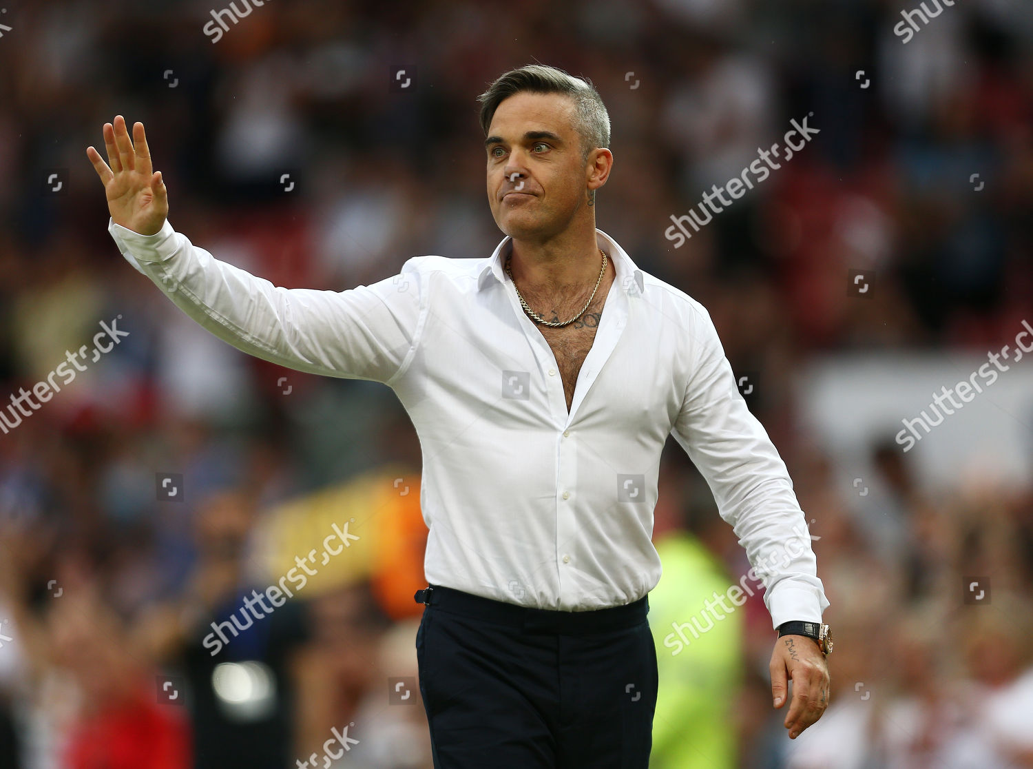 Robbie Williams England Xi Ahead Game Editorial Stock Photo - Stock ...