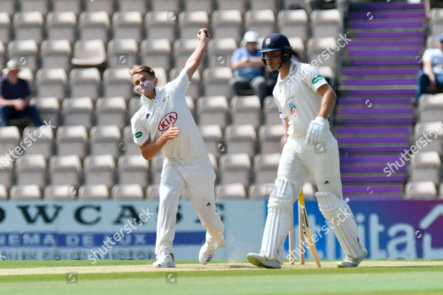 Sam Curran Surrey Bowling During Specsavers Editorial Stock Photo ...