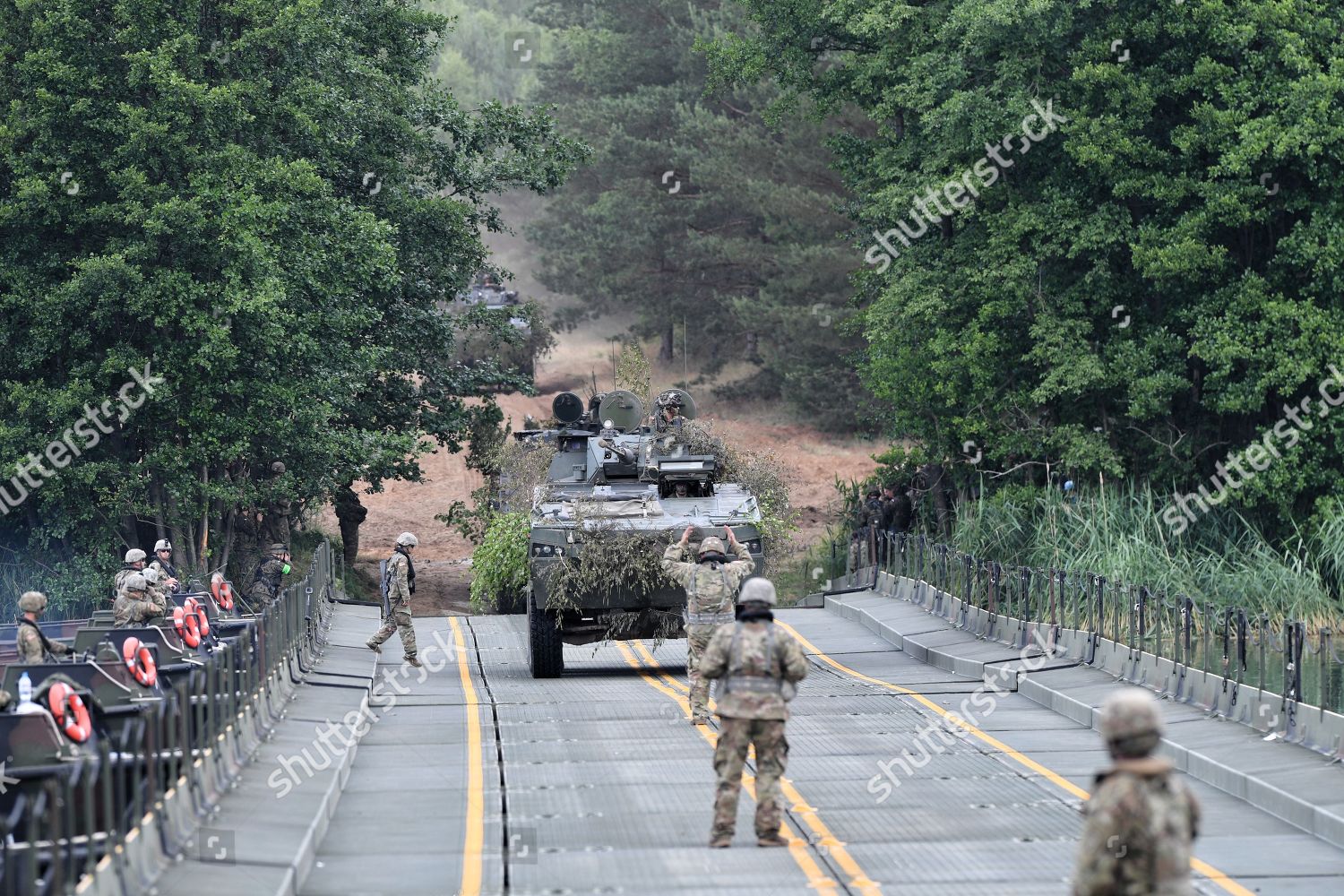 Us 107 Engineering Battalion Along Polish Editorial Stock Photo - Stock ...