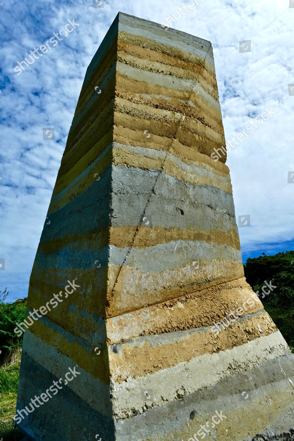 Rammed Earth Sculpture Inspired By Natural Editorial Stock Photo ...