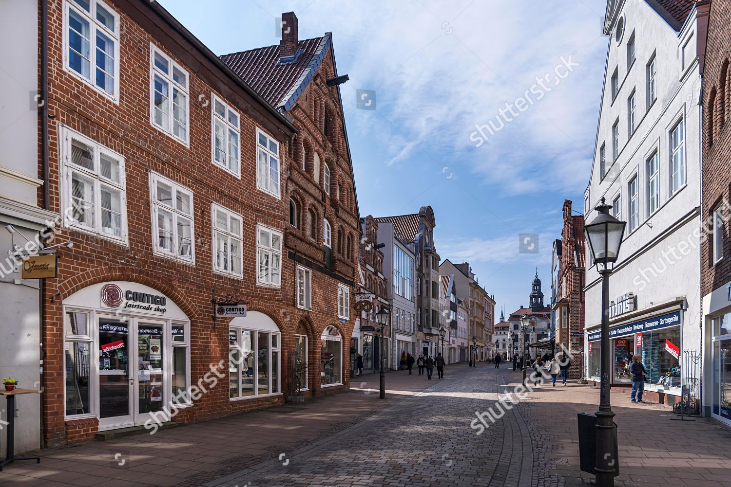 Pedestrian Zone Historic Old Town Back Editorial Stock Photo - Stock ...