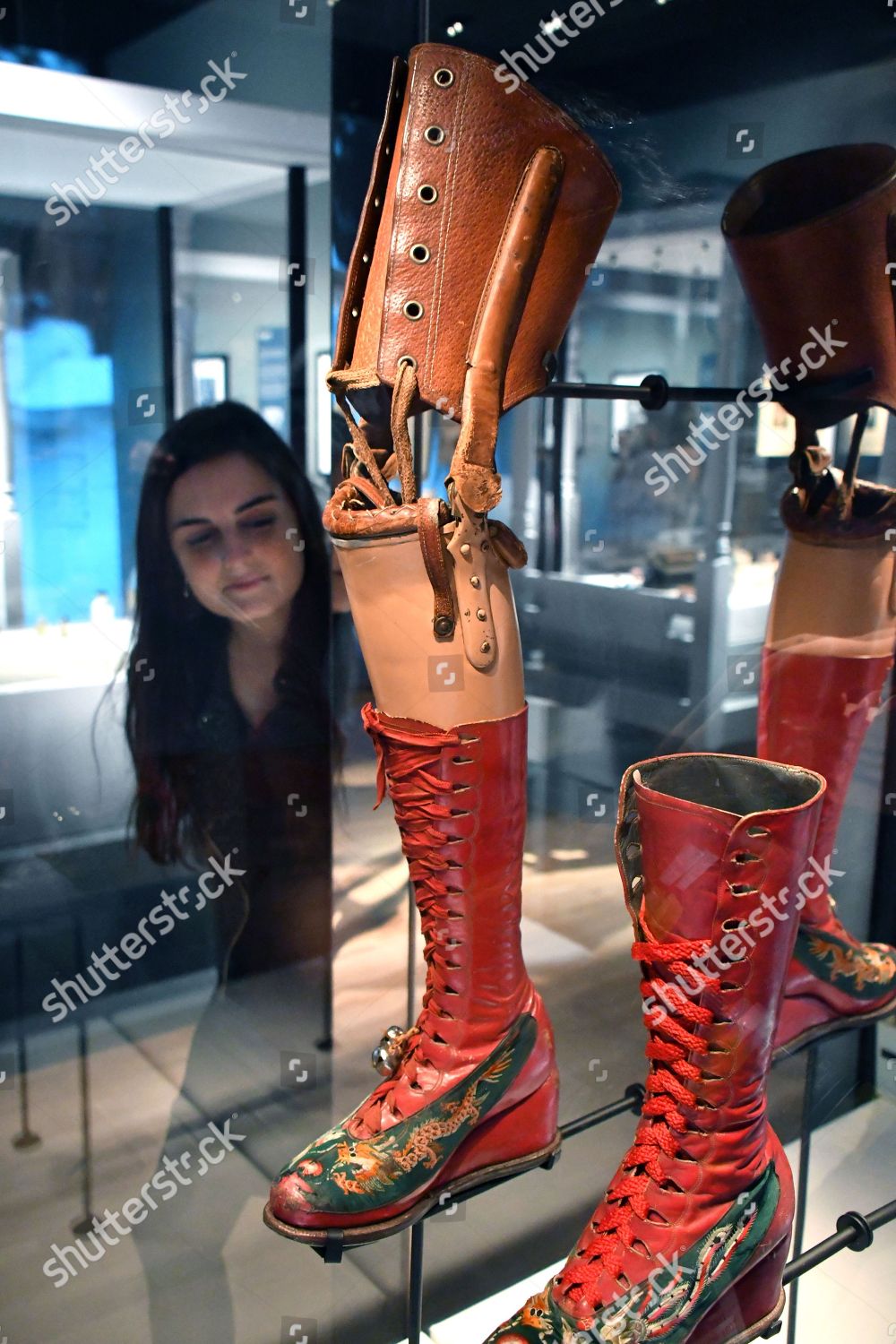 Prosthetic Leg Laceup Boot 19534 Mexico Editorial Stock Photo - Stock ...