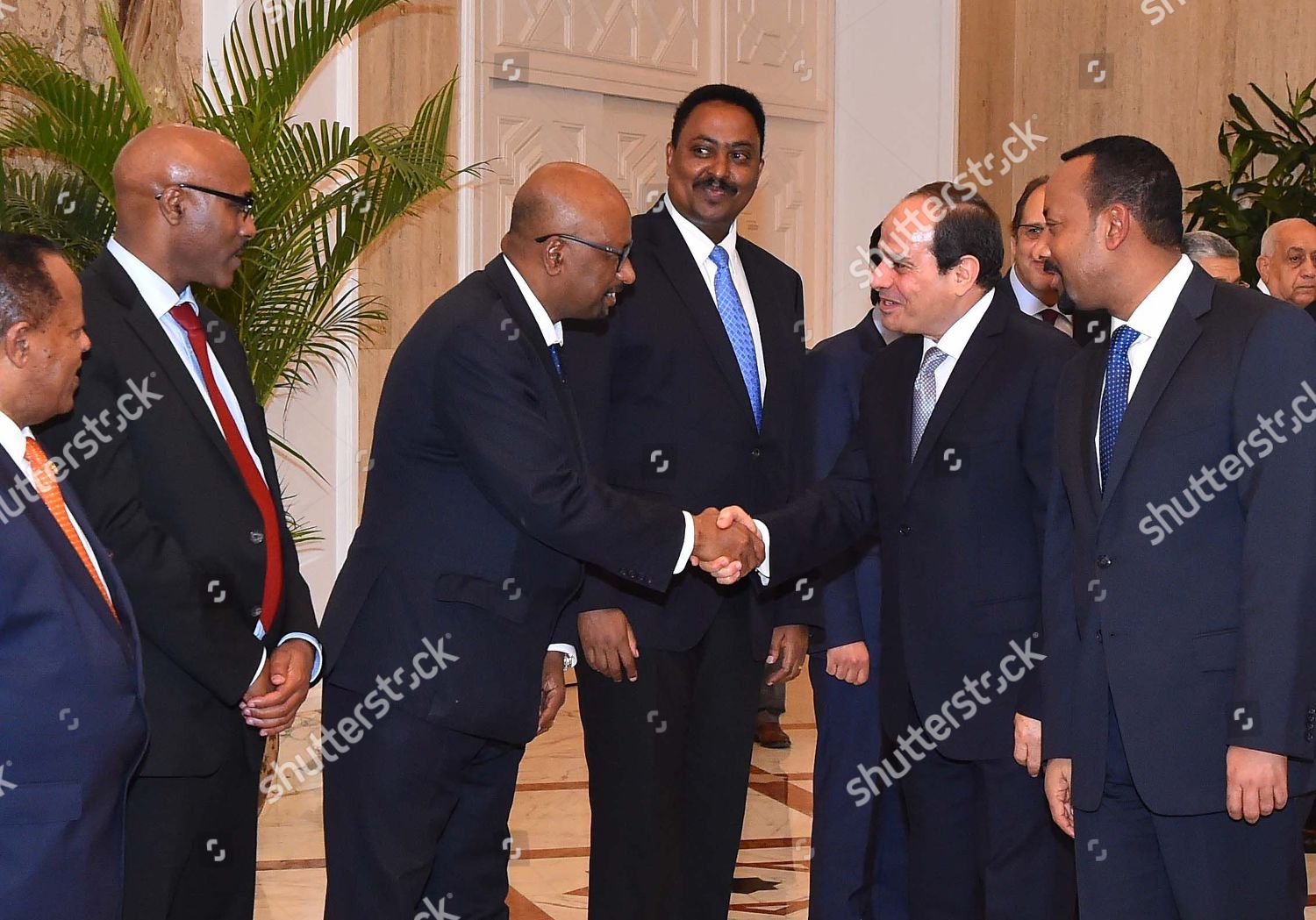 Egyptian President Abdel Fattah Alsisi Meets Editorial Stock Photo ...
