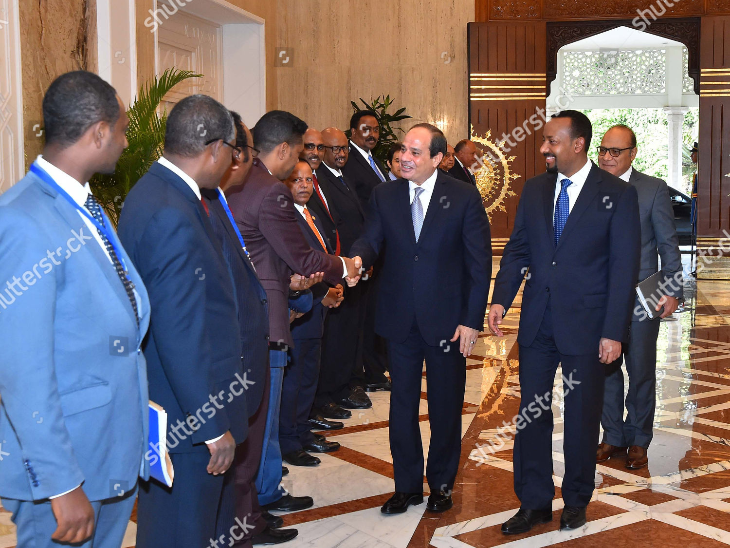 Egyptian President Abdel Fattah Alsisi Meets Editorial Stock Photo ...