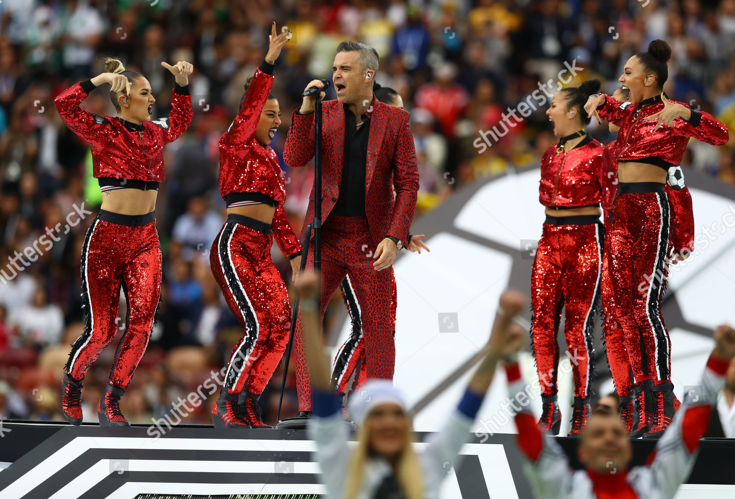 Robbie Williams Sings Opening Ceremony Editorial Stock Photo - Stock ...