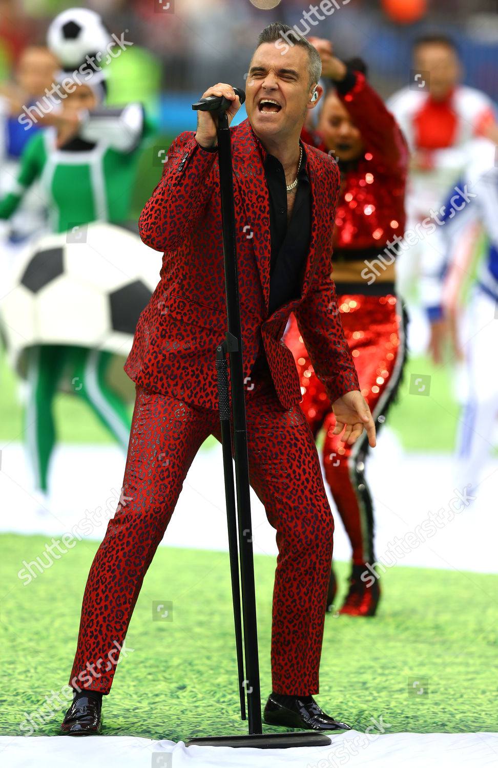 Robbie Williams Sings Opening Ceremony Editorial Stock Photo - Stock ...