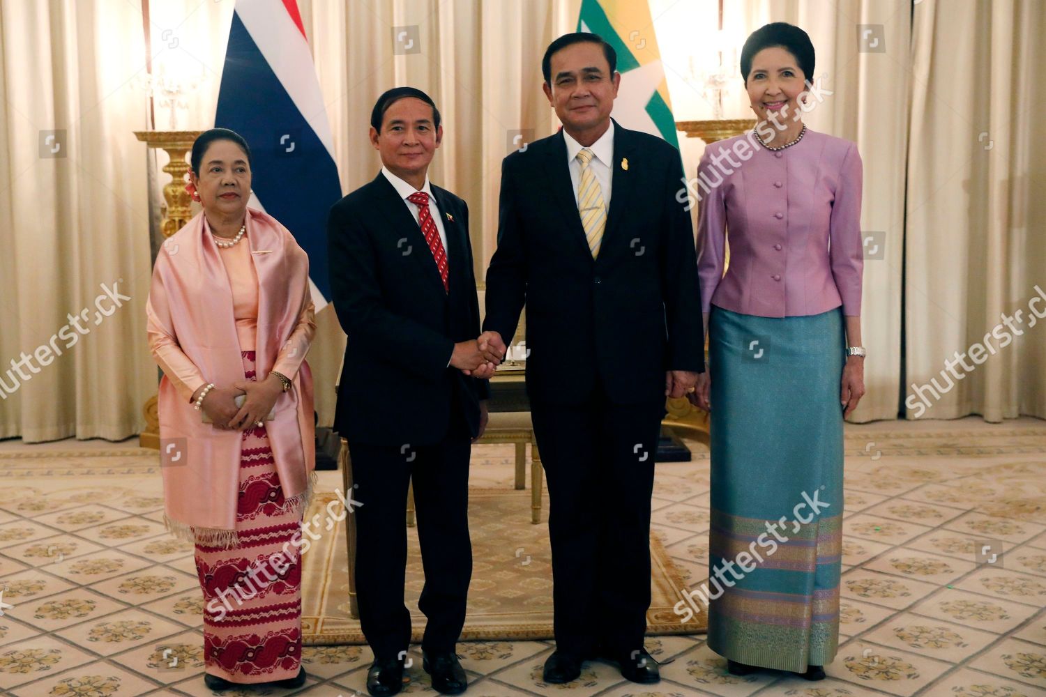 Win Myint Prayut Chanocha Editorial Stock Photo - Stock Image ...