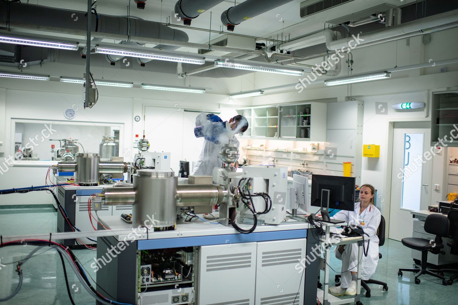 Two Scientists Work On Thermal Ionisation Editorial Stock Photo - Stock ...